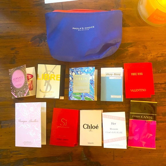 Other | 1 New Fragrance Samples With New Cosmetic Bag | Poshmark